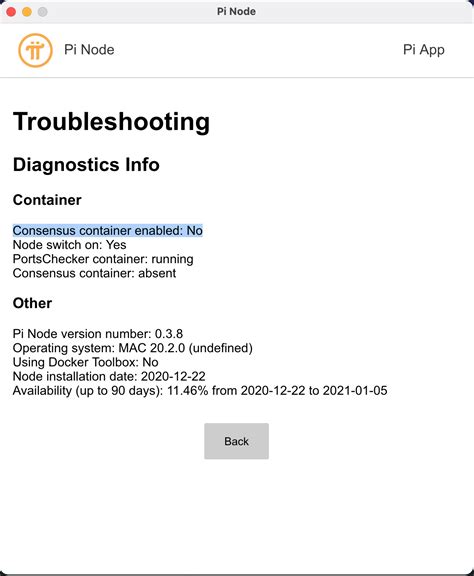 Consensus Container Enabled No Consensus Container Absent On Mac