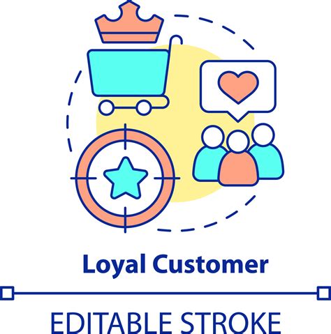 Loyal Customers Concept Icon Users With Positive Experience Type Of Clients Abstract Idea Thin