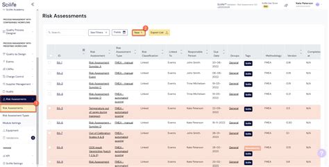 How To Create A New Risk Assessment Scilife