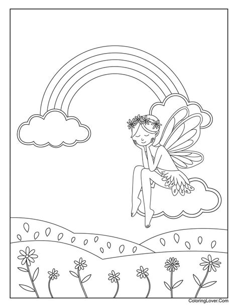 Rainbow Cloud Coloring Pages [2025]