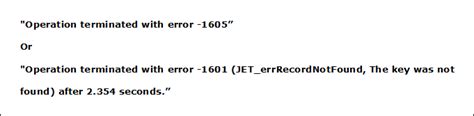 Operation Terminated With Error Code In Exchange