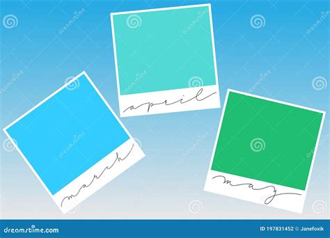 Months Names Line Cursive Calligraphy Set Calendar Continuous Handwritten Calligraphic Script