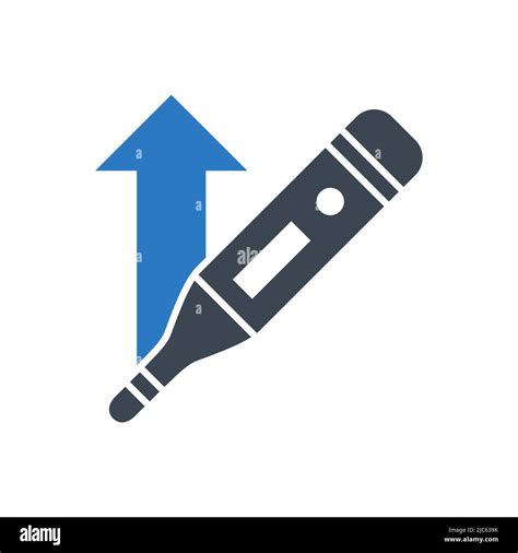 Electronic Thermometer With High Temperature Icon Stock Vector Image And Art Alamy