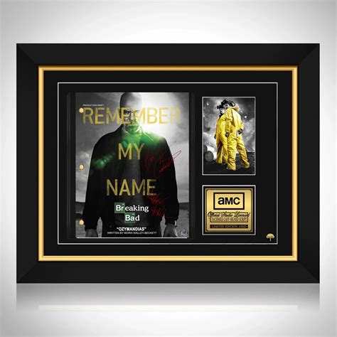 Breaking Bad Limited Signature Edition Script Custom Frame Rare T