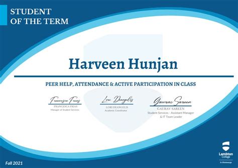 Harveen Kaur Hunjan On Linkedin F2021 Lambtoncollege Thankyou