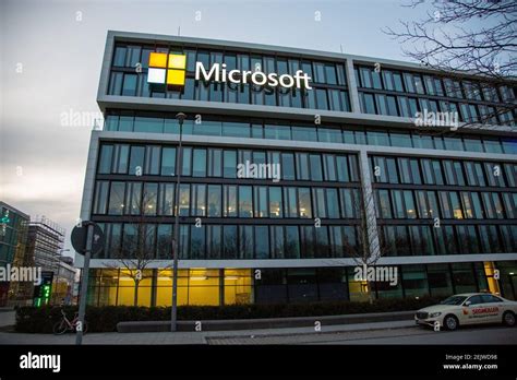 The German Headquarters Of Microsoft In Munich Microsoft Is The Second