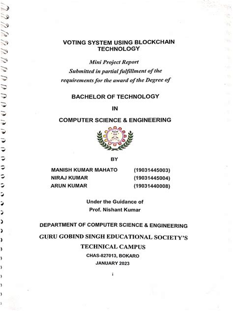 Demo Project Report File Pdf