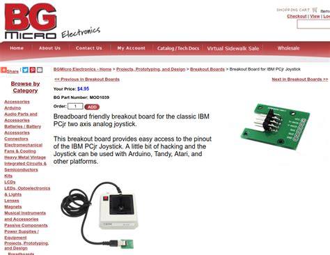 IBM PCjr Joystick Breakout Board Hackaday Io