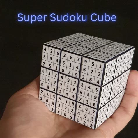 super sudoku cube puzzle sudoku rubik s cube game sure etsy singapore