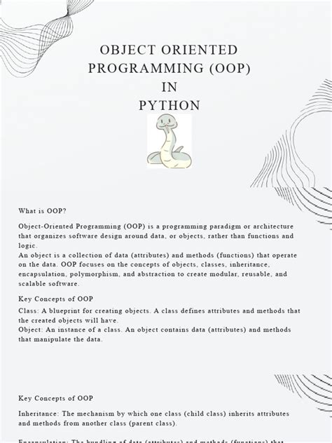 python oop pdf class computer programming inheritance object oriented programming