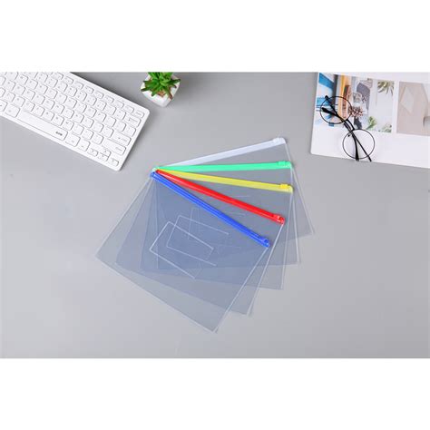 สินค้าขายต่อใบ ถุงซิปรูด ใส่เอกสาร Pvc พลาสติกใส ขนาด A6 A4 A5 B5 B4 A3 Shopee Thailand