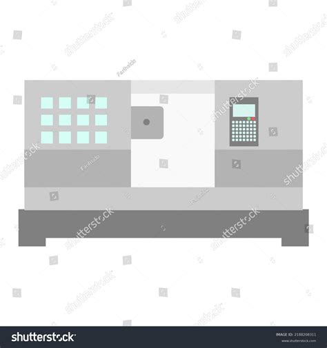 Cnc Lathe Machine Cnc Turning Machine Stock Vector Royalty Free Shutterstock