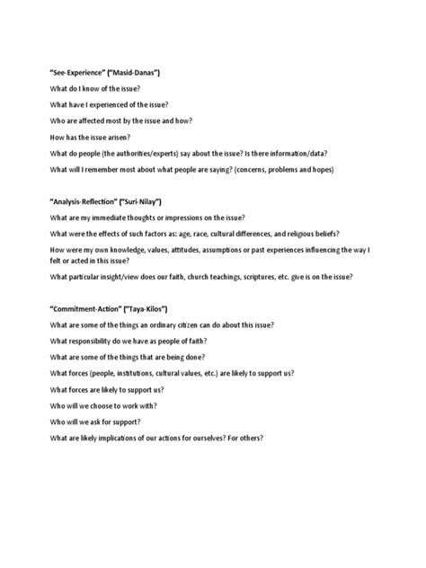 Lasallian Reflection Framework Pdf