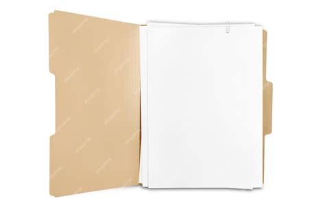 premium photo file folder with blank pages