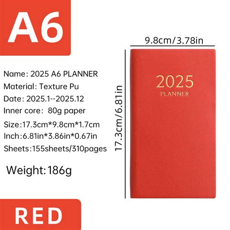Hohaski A6 Mini Notebook Organizer Daily Planner And Travel Diary
