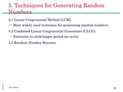ppt part 6 random number generation powerpoint presentation free download id 5125296