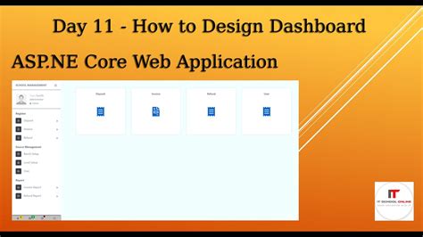 Day 11 How To Design From Dashboard In Aspnet Core Youtube