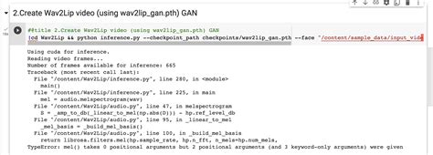 Getting Librosa Filters Mel Error In Audio Py Issue Rudrabha Wav Lip GitHub