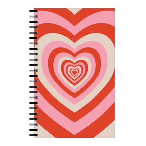 Heart Aesthetic Retro Pink Notebook Shutterfly