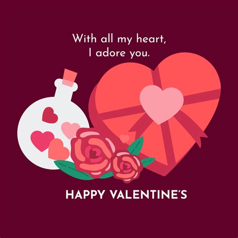 Free Happy Valentines Template To Edit Online