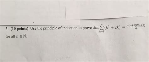 Solved Use The Principle Of Induction To Prove That