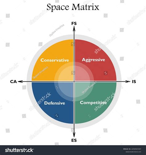 Space Matrix Matrix Infographic Template Stock Vector Royalty Free