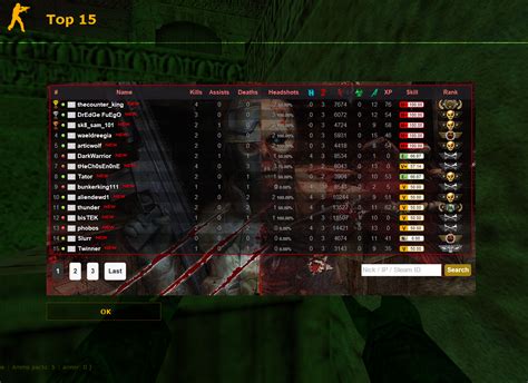 Plugin Ultimate Rank System Top15 Mysql Web Zp Support Cs Revo