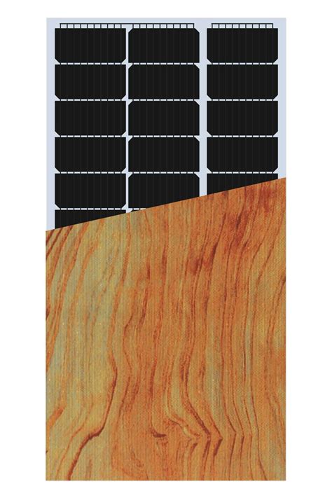 Invitaic 50w 185w Time Series Bipv Module Wood Grain Invitaic