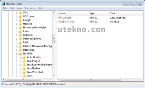 cara mematikan iklan saat install java utekno
