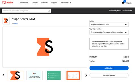 server side gtm extension for magento 2 stape