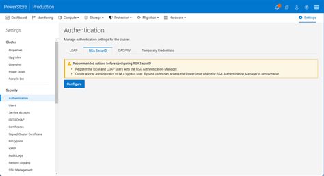 Mfa Through Rsa Securid Dell Powerstore Cybersecurity Dell Technologies Info Hub