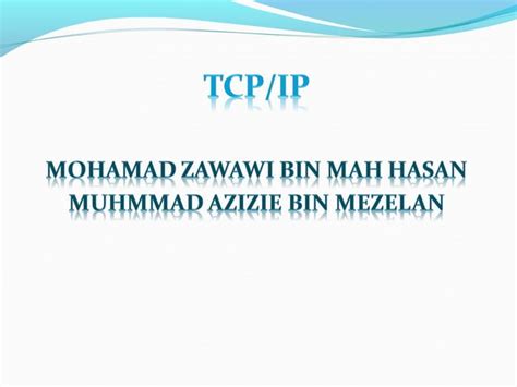 Tcp Ip PPT Internet Computing