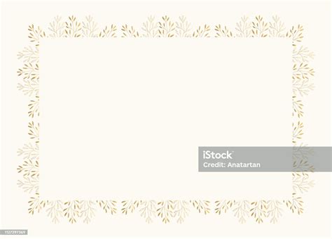 허브와 잎 우아한 사각형 프레임입니다 골든 럭셔리 웨딩 디자인입니다 벡터는 일러스트 레이 션 고립 프레임에 대한 스톡 벡터 아트 및 기타 이미지 Istock