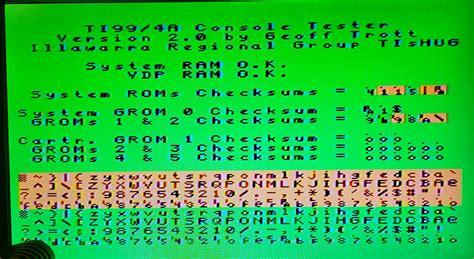Ti 994a Console Tester Page 2 Ti 994a Development Atariage Forums