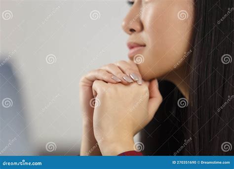 Young Bipoc Girl Looking At Computer In Thought Close Up Photo Of