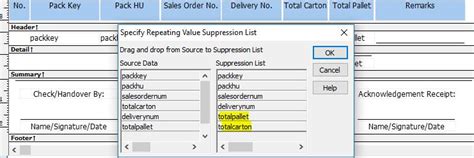 Powerbuilder Repeating Value Suppression List Not Working On Some