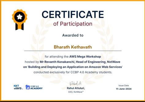 Bharath Kethavath On Linkedin By Participating In Aws Mega Workshopi Have Learned New Ideas
