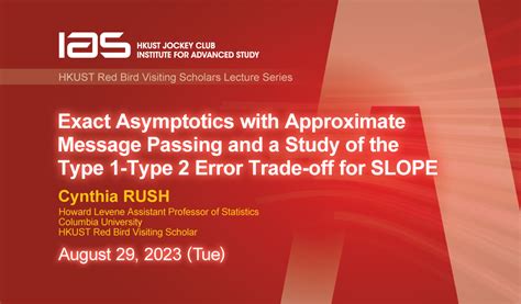 hkust red bird visiting scholars lecture series exact asymptotics