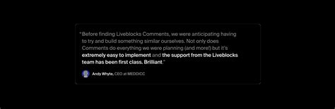 Liveblocks Comments Page Section Hero Hero Section Design Design