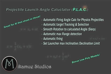 Projectile Launch Angle Calculator