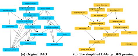 a comparison between the original and simplified dag download