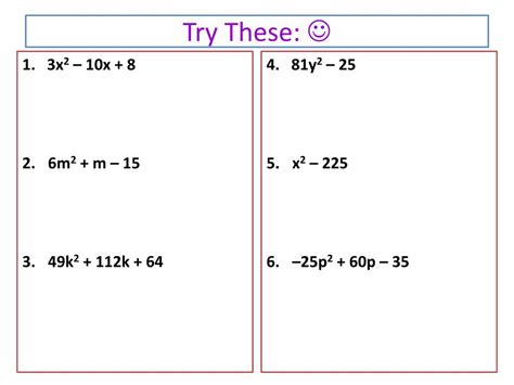 Ppt 4 4 “solve Ax 2 Bx C By Factoring” Powerpoint Presentation