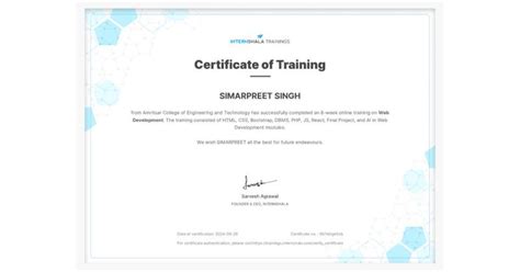 Simarpreet Singh On Linkedin Successfully Completed The Web