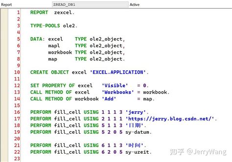 用 Abap 新建本地 Excel 文件并写入数据试读版 知乎