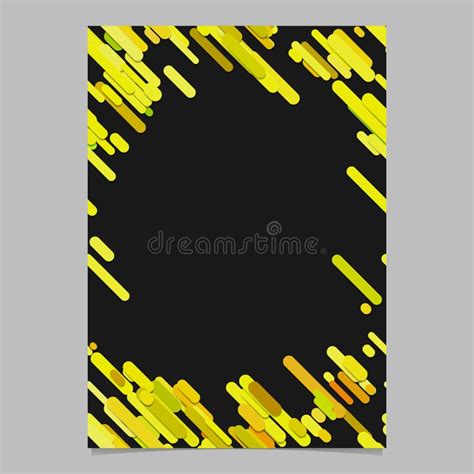 Diagonal Rounded Stripe Pattern Brochure Template Trendy Blank Stationery Background With