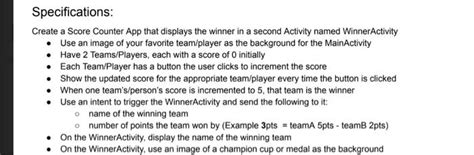 Solved Specifications Create A Score Counter App That
