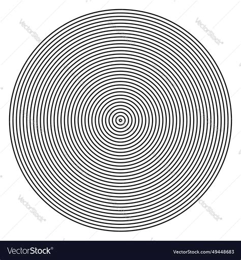 Concentric Circles Pattern Royalty Free Vector Image