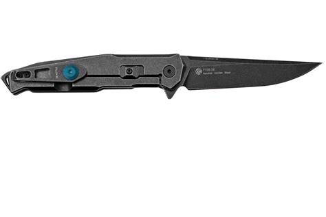 Ruike P108-SB Black pocket knife, Blackwashed frame | Advantageously ...