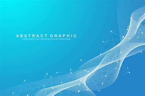 Premium Vector Blue Molecules Background Dna Helix Dna Strand Dna Test Molecule Or Atom