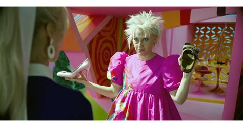 Kate McKinnon As Weird Barbie Barbie Cast Next To Photos Of The Real